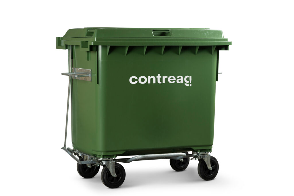 Kunststoffcontainer 660 Liter mit Fusspedal - Contreag